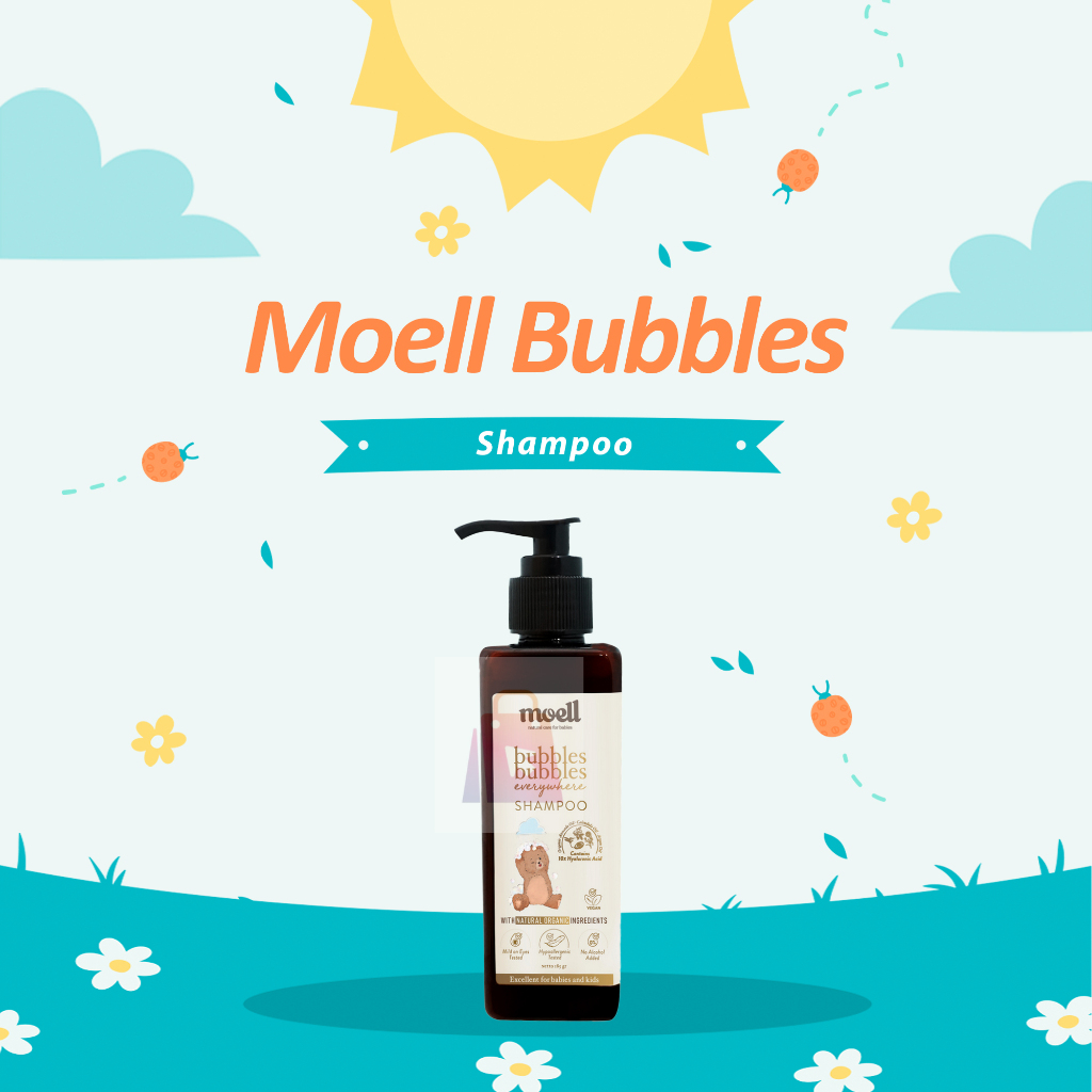 Jual Moell Bubbles Bubbles Everywhere Shampoo 185g | Shopee Indonesia