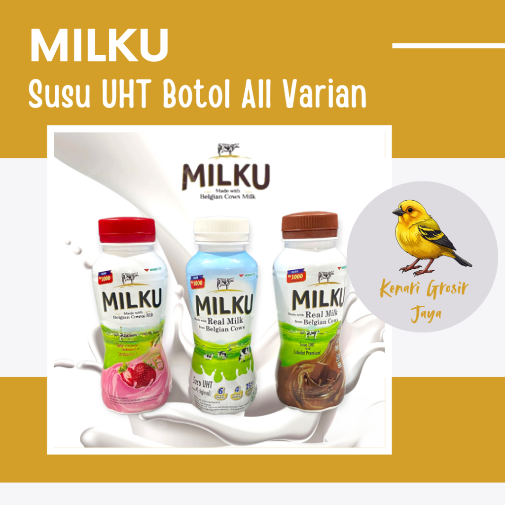 Jual Milku Susu UHT Botol All Varian 200 ML | Shopee Indonesia