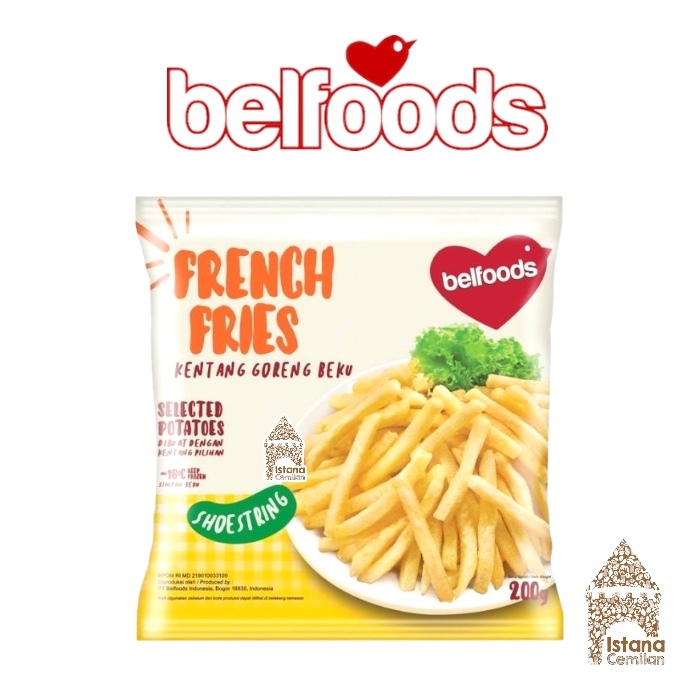 Jual Belfoods French Fries Shoestring / Kentang Goreng Frozen Food 200 ...