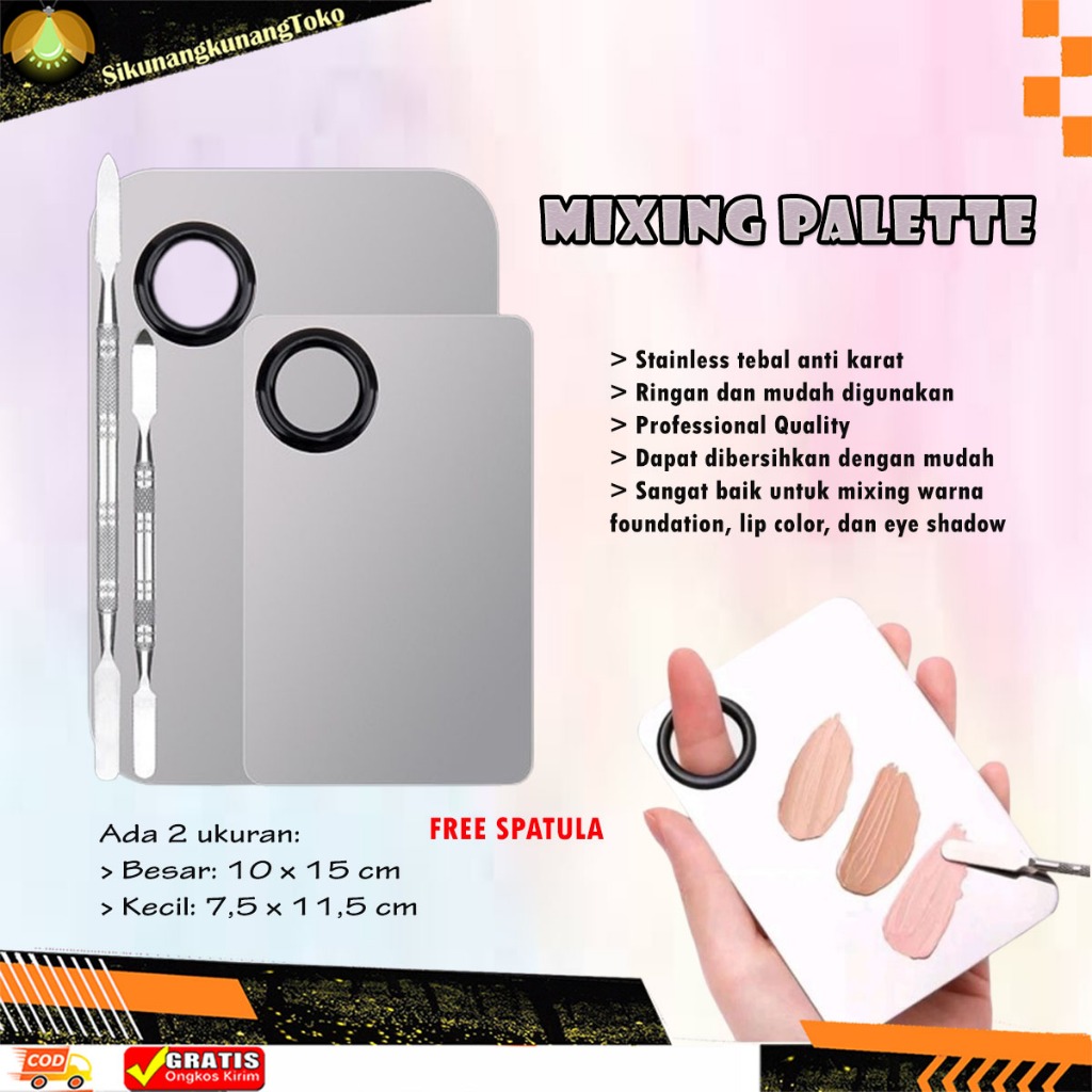 Jual (SKN) Set Eyeshadow Mixing Palette Pallete Pallet Palet Mixer ...
