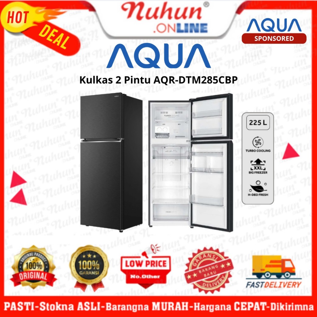 Jual Aqua Kulkas 2 Pintu AQR-DTM285CBP 225 L | Shopee Indonesia