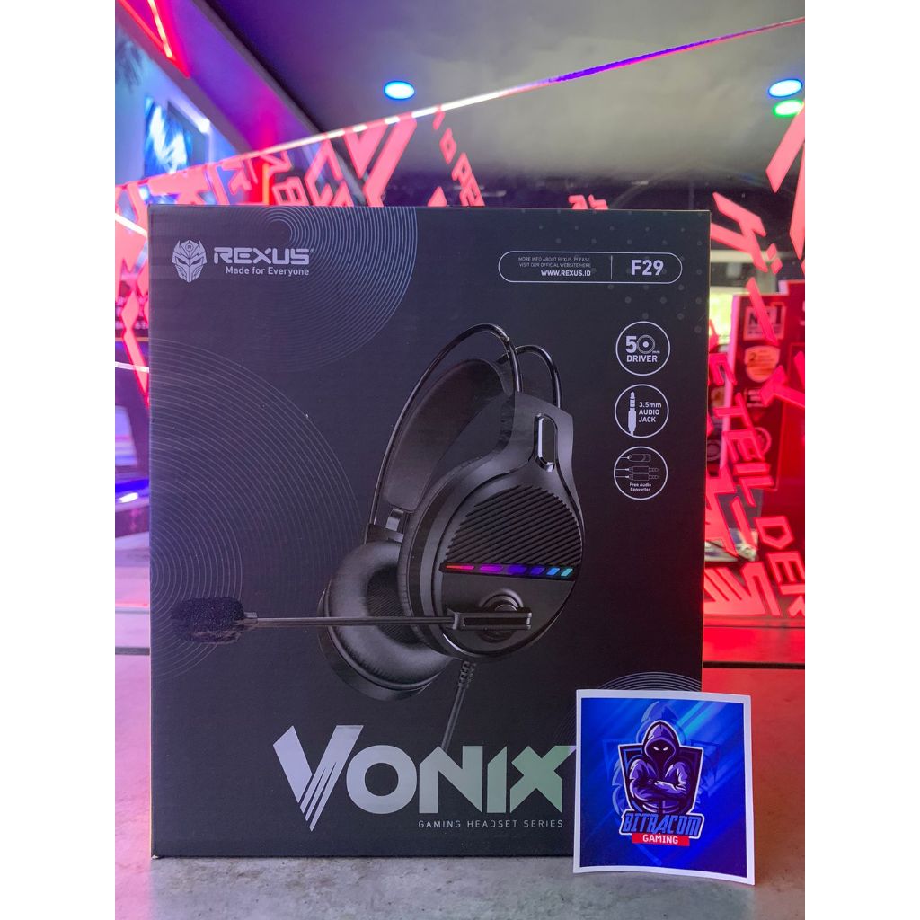 Jual Gaming Headset RGB Rexus - Vonix RX-F80 - Headset Gaming | Shopee ...