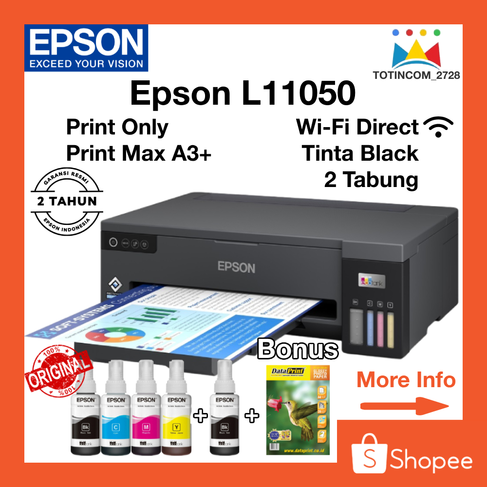 Jual Printer Epson A3+ L11050 Printer Wifi Wireles Borderless Printer ...