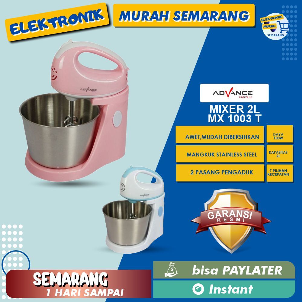 Jual Advance Mixer Mx 1003 T kapasitas 2 liter dengan dudukan + bowl ...