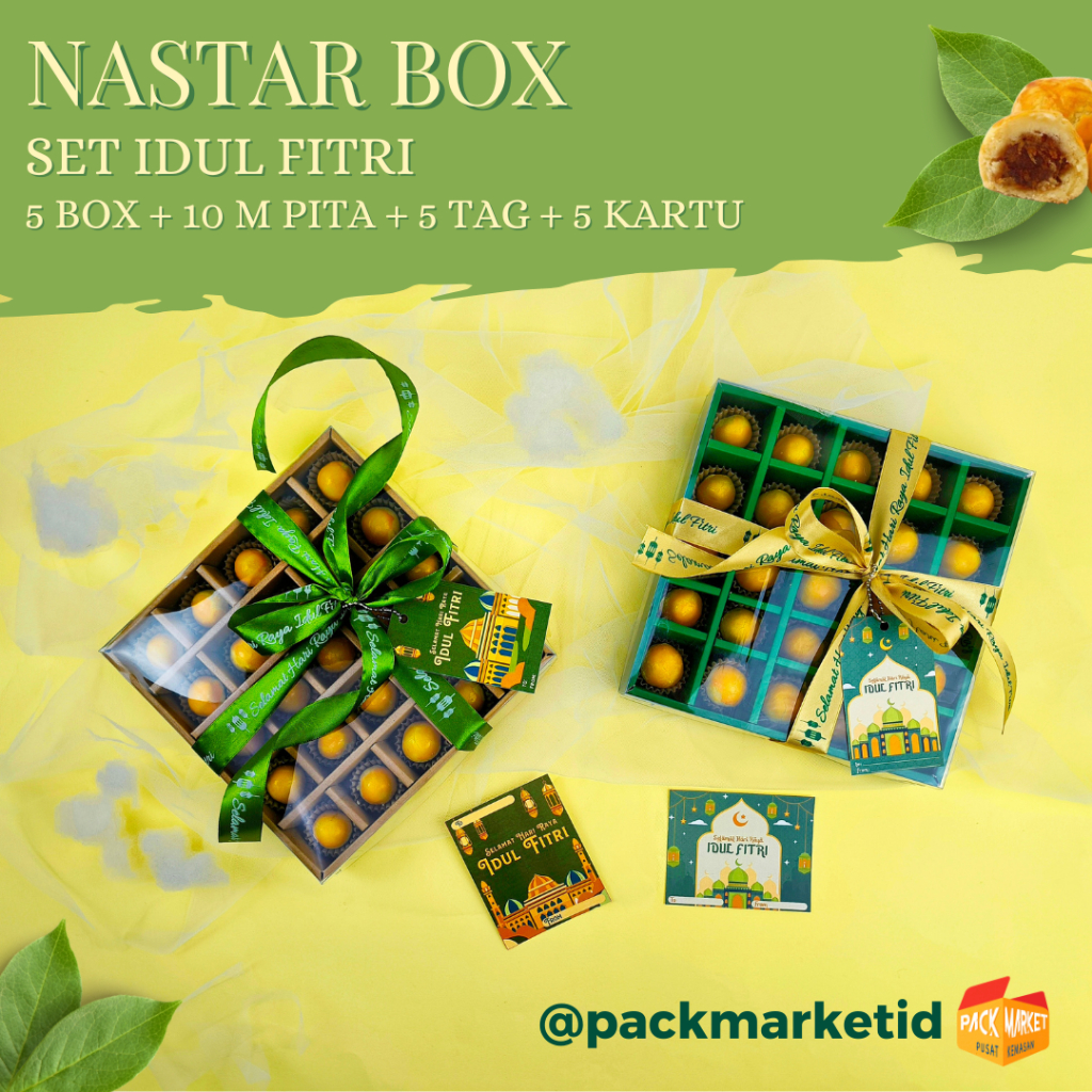 Jual Nastar Box Warna - Merah & Hijau - 1 pak isi 5pc Box | Shopee ...