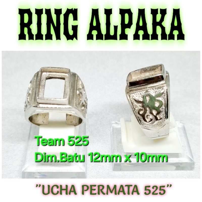 Jual Ring emban alpaka super 12x10 eceran / model tanam kotak ...