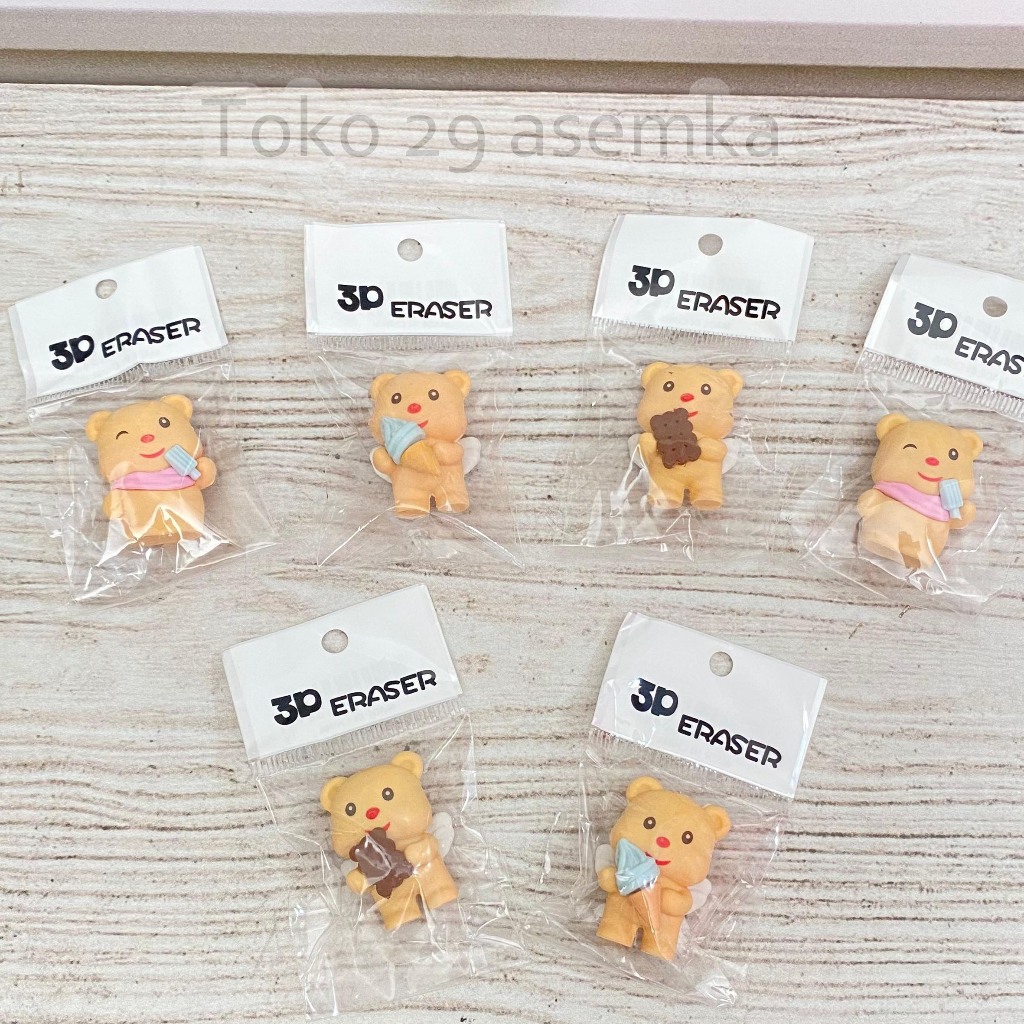 Jual PENGHAPUS MINIATUR SATUAN BUTTER BEAR ER-1787 ERASER HAPUSAN ...