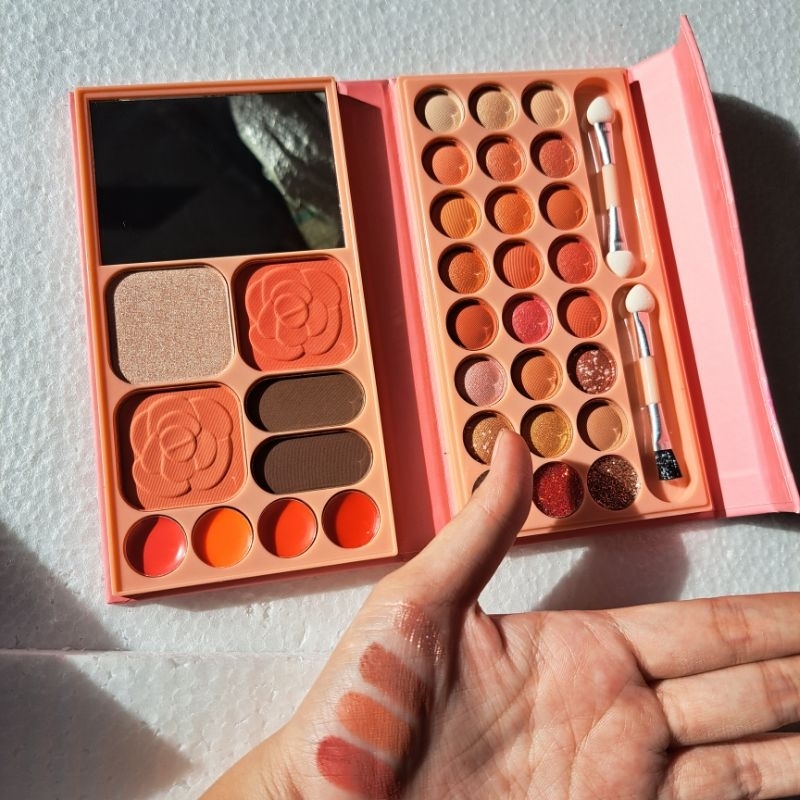 Jual PROMO!!!EYESHADOW PALETTE PEACH MAKE UP PALETTE | Shopee Indonesia