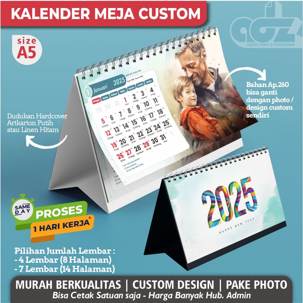 Jual CETAK KALENDER MEJA DUDUK CUSTOM DESAIN / KALENDER KESEHATAN ...