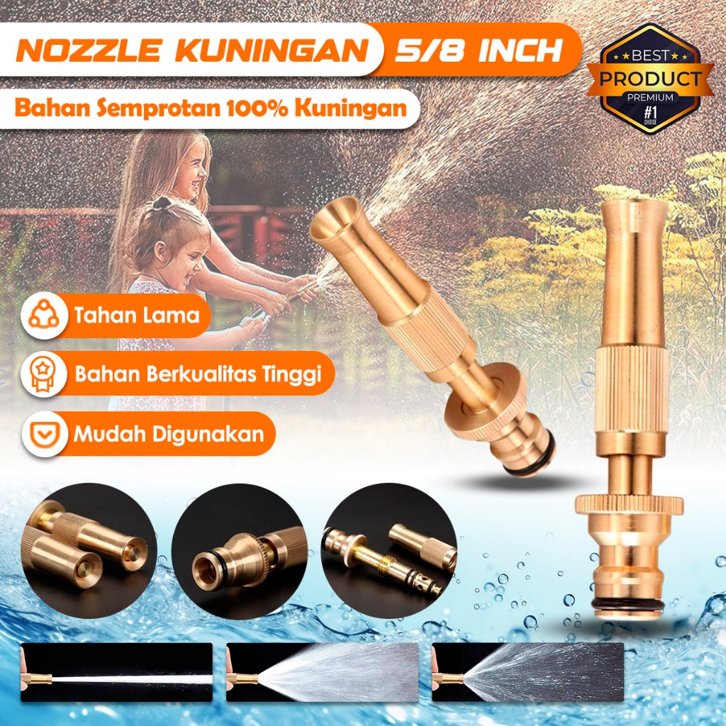Jual IDEKU Semprotan Kuningan 5/8” Spray Selang Kuningan – Kepala ...
