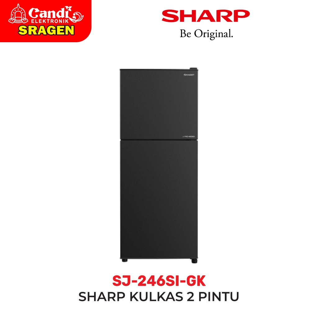 Jual SHARP Kulkas 2 Pintu 205 Liter - SJ-246SI-GK | Shopee Indonesia