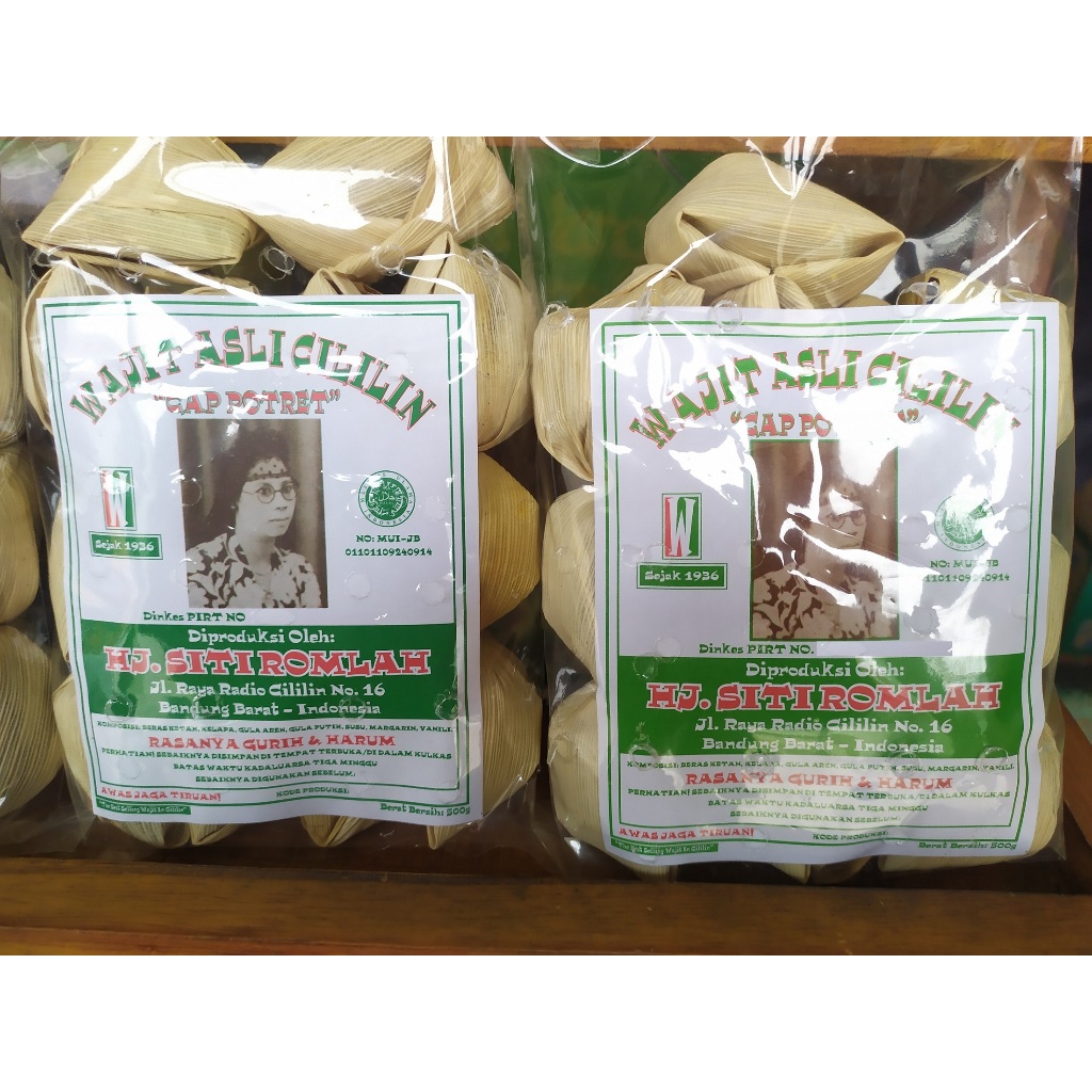 Jual Wajit Asli cililin khas bandung Barat Cap Potret Hj. Siti Romlah ...