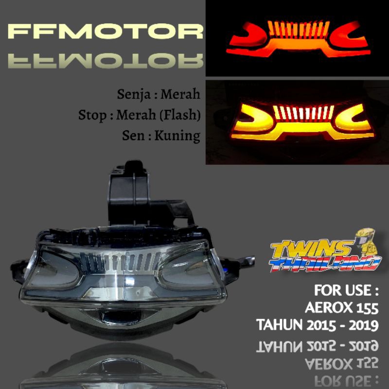 Jual Lampu Stop Rem Belakang Aerox 155 Old 2015 - 2019 Twins Thailand ...