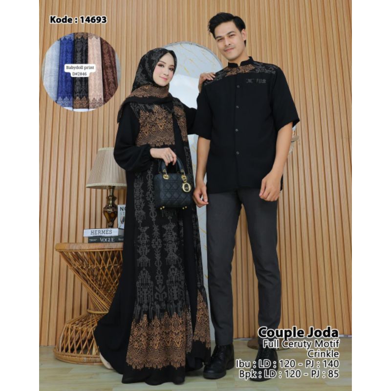 Jual Series Baju Lebaran Couple Terbaru - Gamis Set Baju Koko Couple Lebaran Sarimbit Pasangan ...
