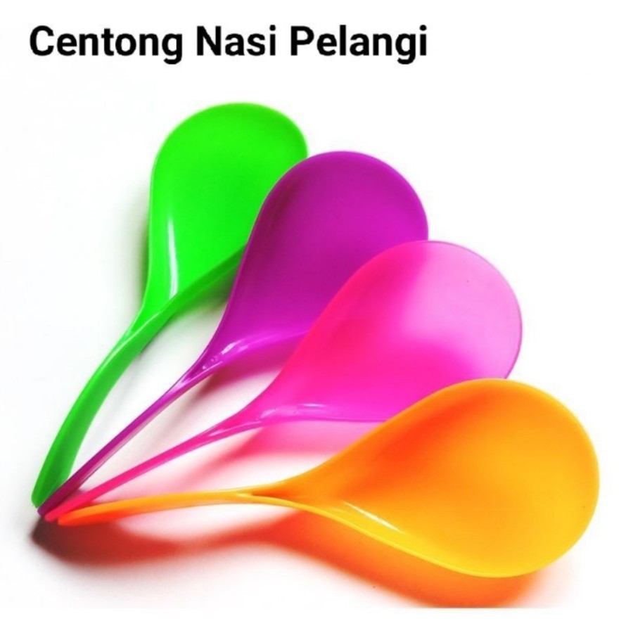 Jual Centong Nasi / Sendok Nasi Rainbow/ Colek plastik / Entong Tebal ...