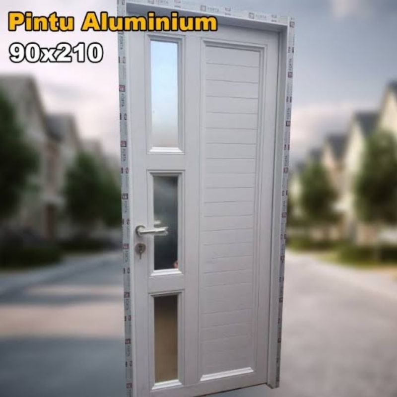 Jual Pintu aluminium UK.90 x 210 Free packing kayu murah | Shopee Indonesia