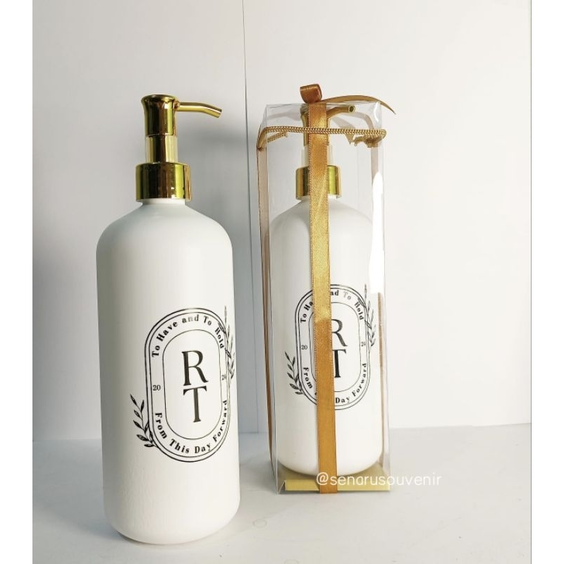 Jual SOUVENIR BOTOL SABUN PUMP DOFF CUSTOM KEMASAN MIKA / SOUVENIR ...