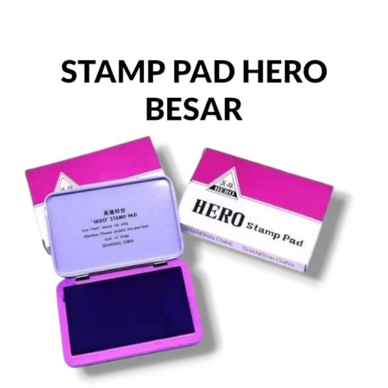 Jual STAMP PAD / BAK STEMPEL HERO BESAR (Pcs) | Shopee Indonesia