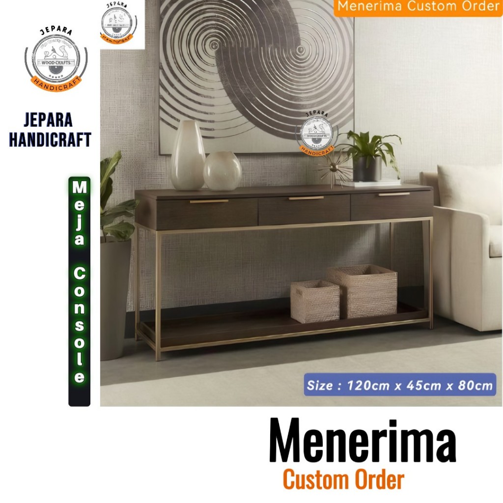 Jual Meja Console Emas | Meja Tembok Emas | Meja Tembok Gold | Meja ...