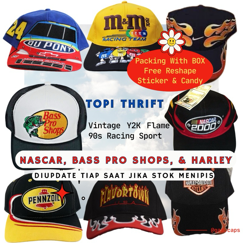 Jual [FREE ONGKIR] TOPI NASCAR, TOPI BASS PRO SHOPS, TOPI HARLEY ...