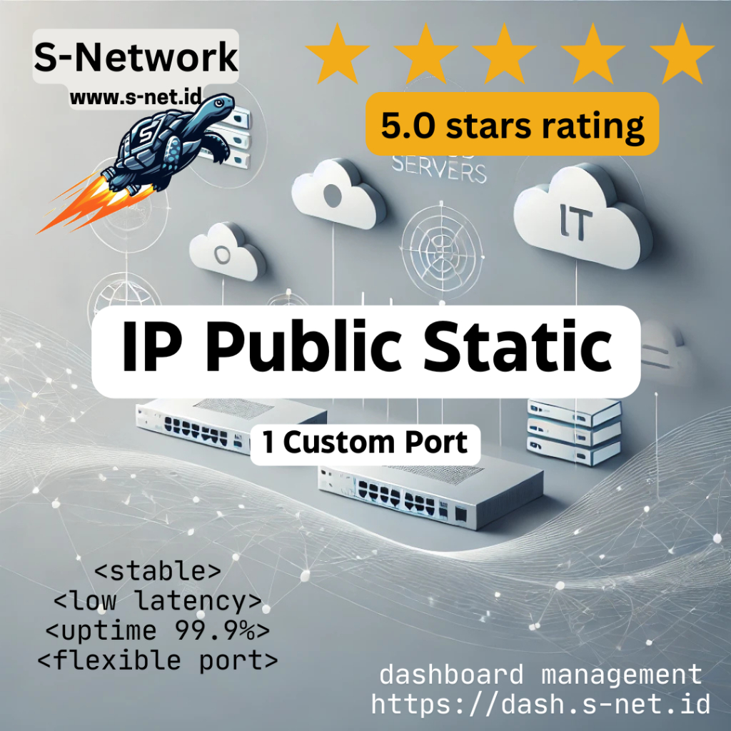 Jual IP Public Static Public Statik 1 Custom Port server localhost ...