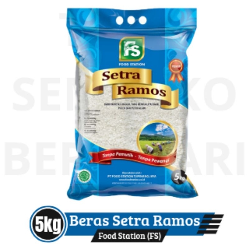 Jual Setra Ramos Beras 5kg Food Station (FS) | Shopee Indonesia