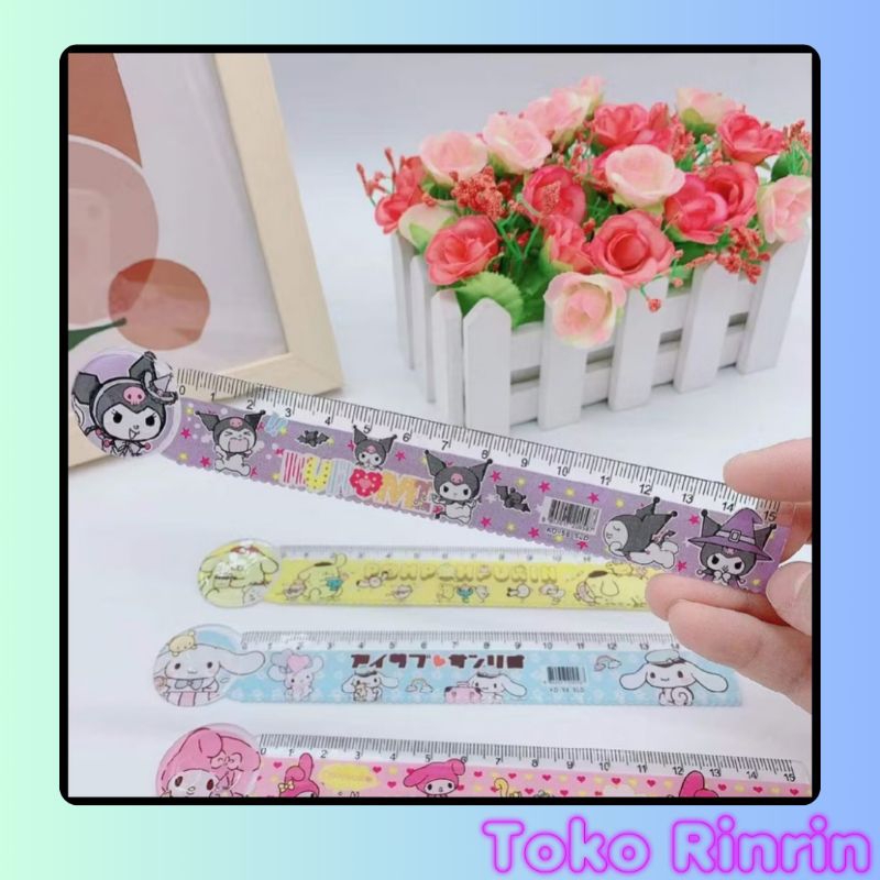 Jual Rinrin Penggaris Lucu 15 Cm / Penggaris Plastik Funny Karakter ...