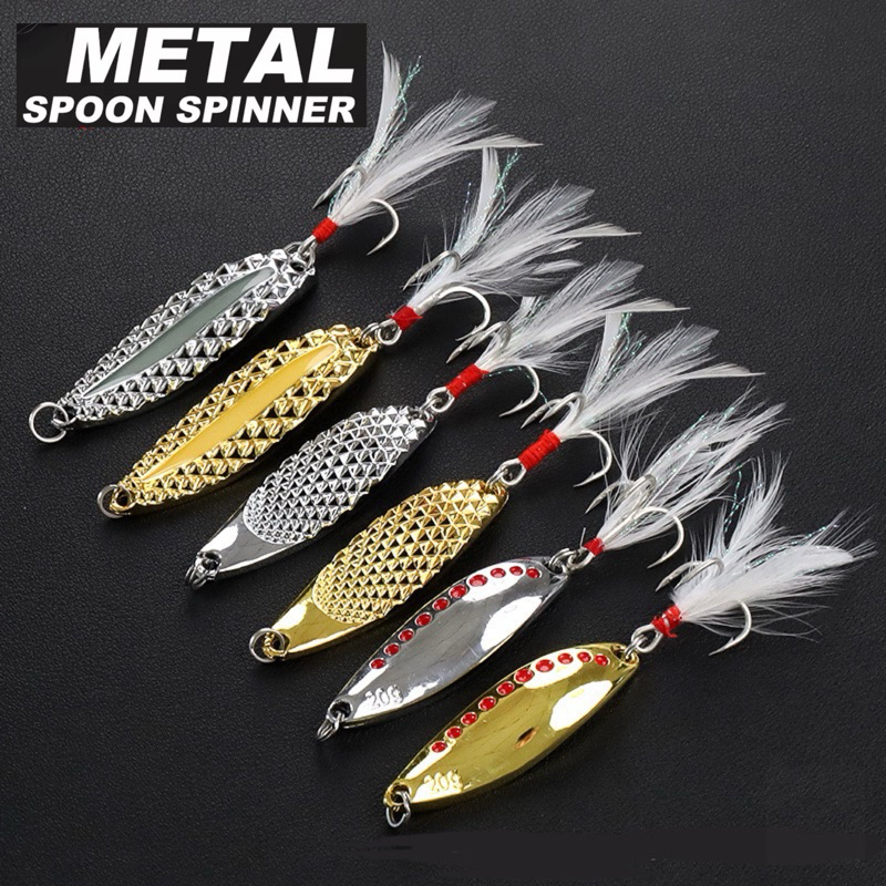 Jual Umpan pancing Metal Spoon Spinner Treble 3x Strong 5 Gr | 7 Gr | 10 Gr | 15 Gr | 20 Gr ...