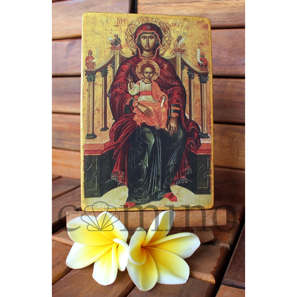 Jual Ikon Bunda Maria dan Kanak Yesus Bertahta (Virgin Mary and Child ...