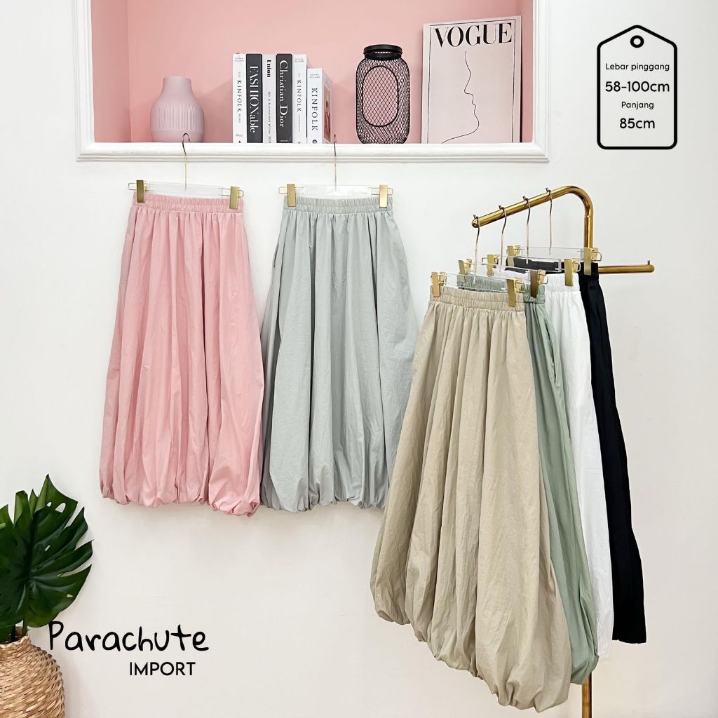 Jual ROK WANITA BALOON STYLE 1811# PARACHUTE BANGKOK IMPORT TERBARU ...
