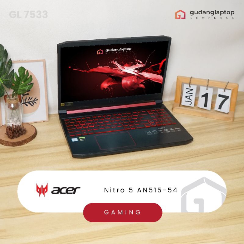 Jual ACER NITRO 5 AN515 - 54 Intel Core i7-9750H 8/512 Nvidia GTX 1650 ...