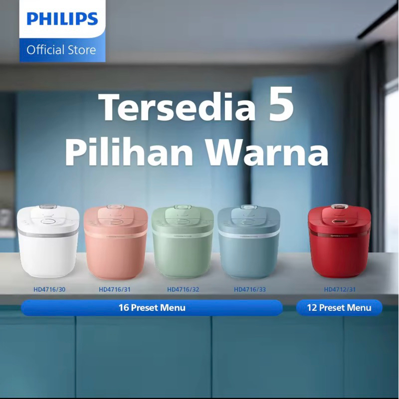 Jual Rice Cooker Philips HD 4716 / HD 4712 DIGITAL 1,8 Liter | Shopee ...