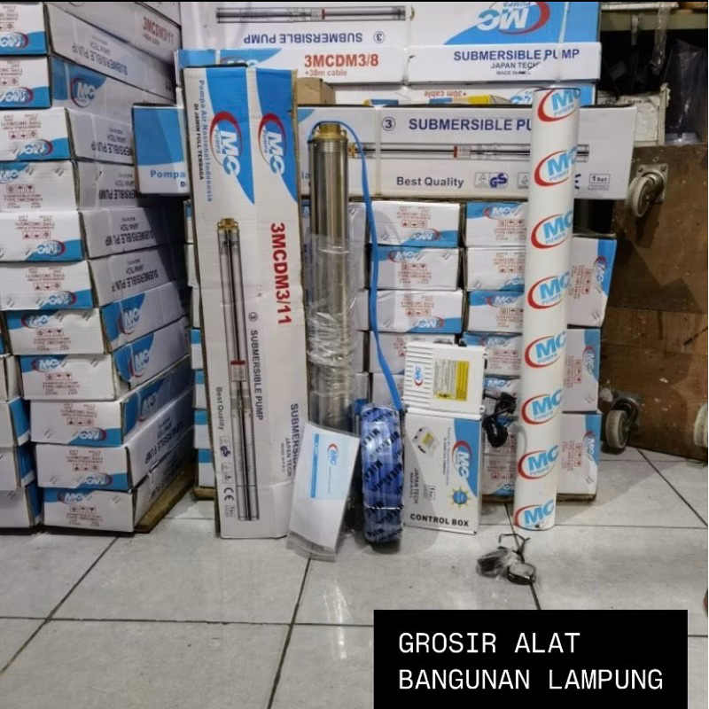 Jual POMPA AIR SATELIT SUMBERSIBEL NASIONAL MC LENGKAP DENGAN KABEL 50 ...