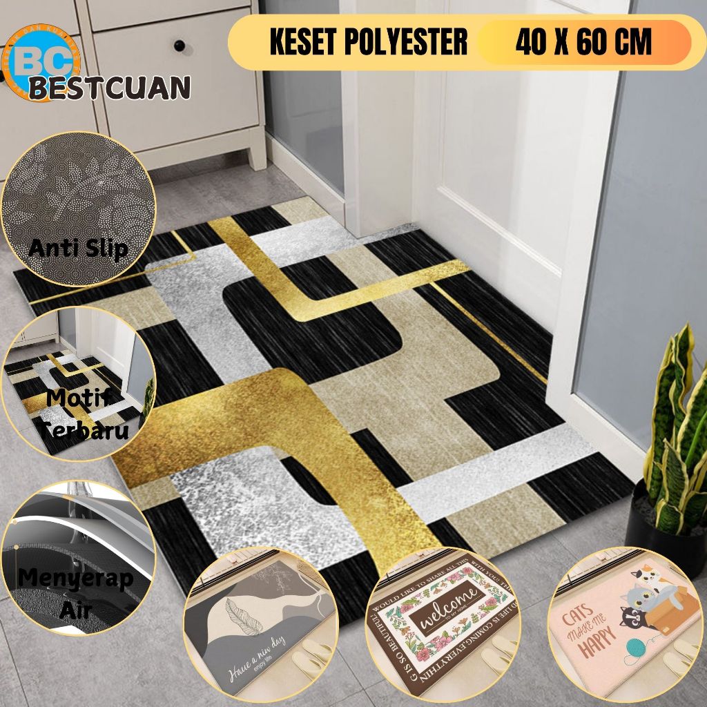 Jual Keset Kaki Motif Karakter Menyerap Air Anti Slip 40X60CM Bahan ...
