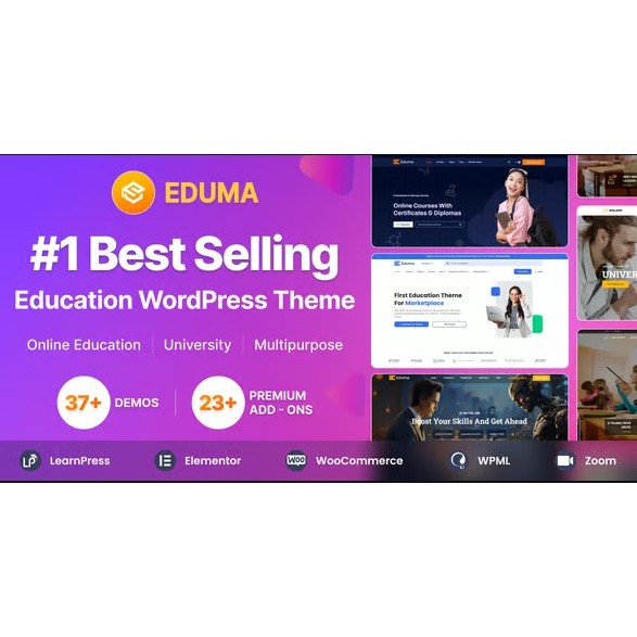 Jual Eduma 5.6.5 – Education eLearning Theme - Wordpres Theme | Shopee ...