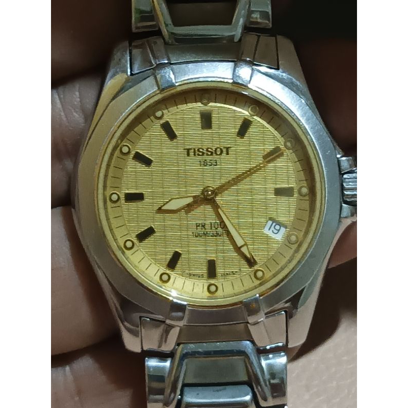 Jual jam tissot pr 100 full original bekas | Shopee Indonesia