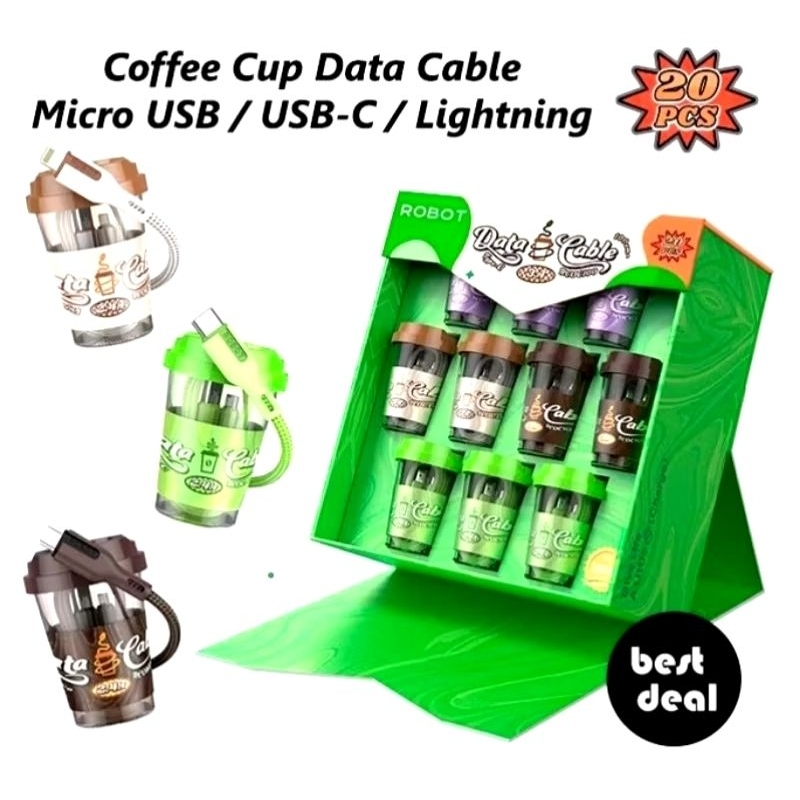 Jual KABEL DATA ROBOT RCO M100/RCO C100/RCO L100 MICRO/TYPE C/IPHONE ...