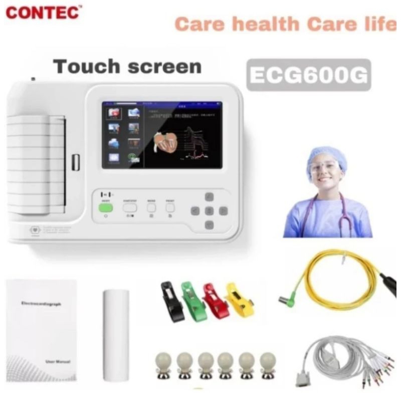 Jual Electocardiograph Contec ECG 600 G Thermal ECG EKG Electrocardiogram | Shopee Indonesia