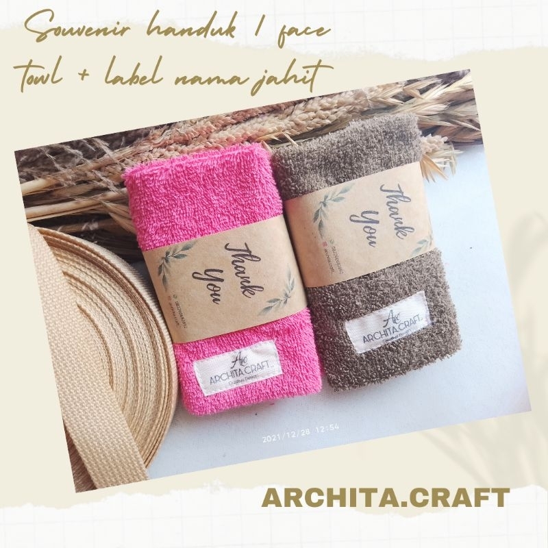 Jual souvenir handuk + label nama ( di jahit ) | Shopee Indonesia