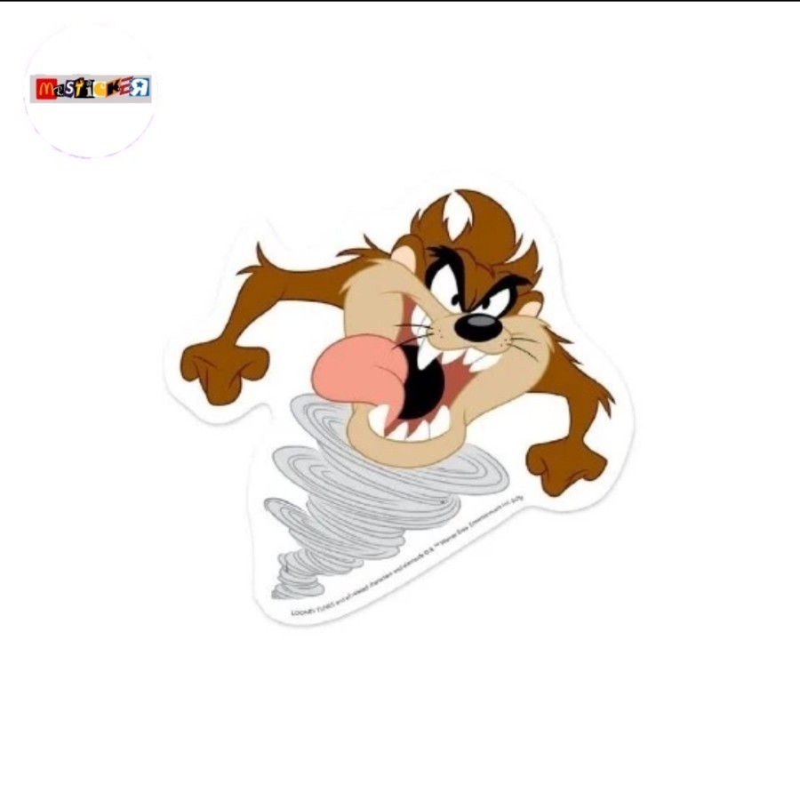 Jual sticker looney tunes tasmanian devil tornado taz diecut stiker ...