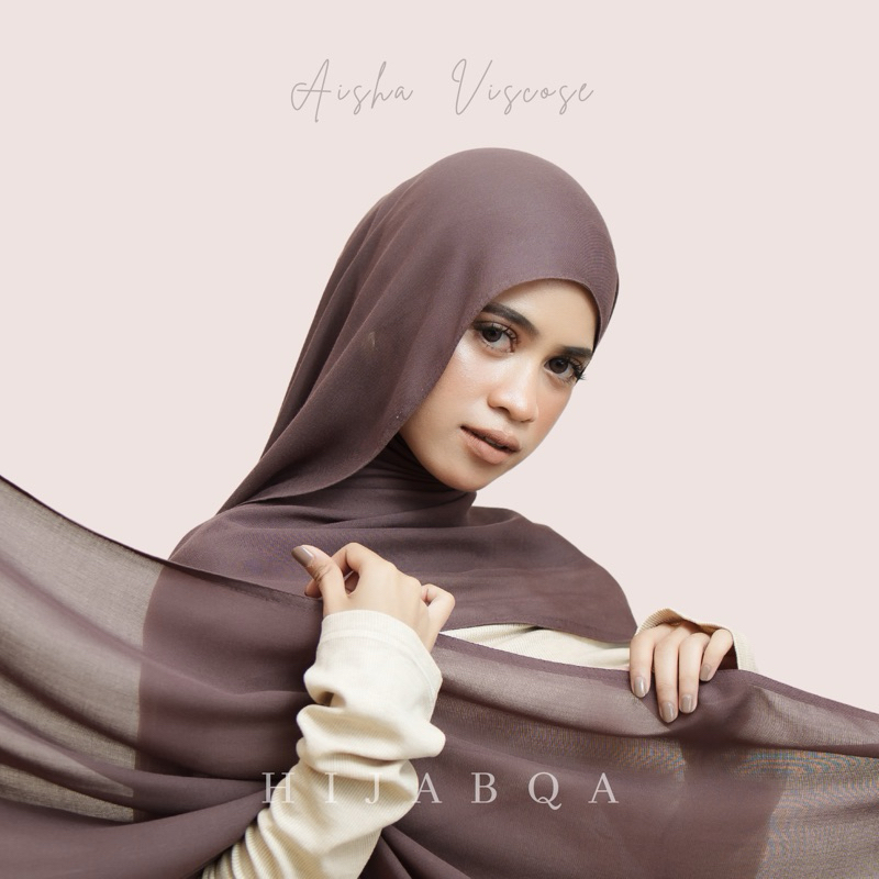 Jual HIJABQA - Aisha Viscose Pashmina (Aisha Ibrahim X Hijabqa) | Shopee Indonesia