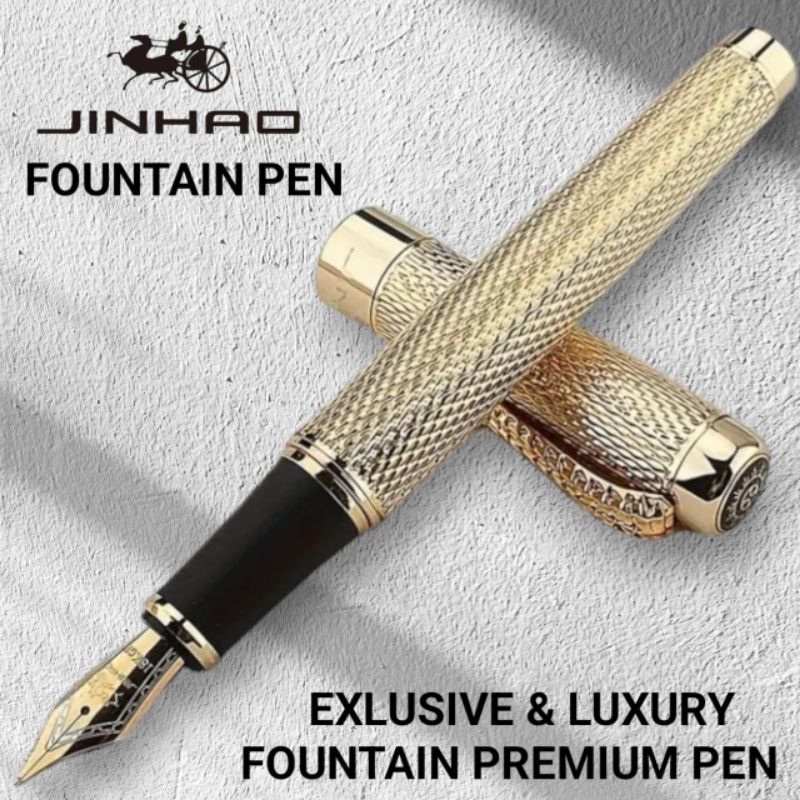 Jual Ballpoint Mewah Luxury Fountain Pen JINHAO Premium Lengkap Dengan ...