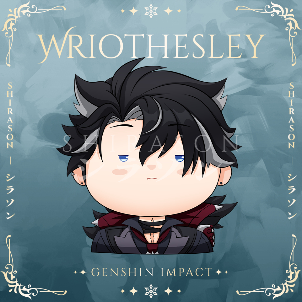 Jual Genshin Impact - Wriothesley Key Chain | Gantungan Kunci (art by ...