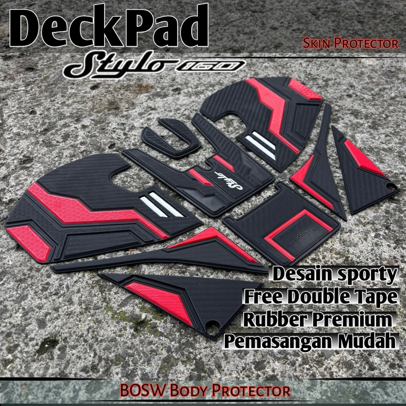 Jual Deckpad Stylo 160 Aksesoris Body Protector Motor Honda Matic Bahan ...