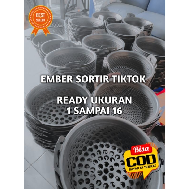 Jual EMBER SORTIR IKAN LELE / BAK SORTIR LELE/ ALAT SORTIR LELE / IKAN ...