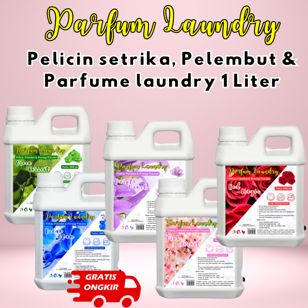 Jual Pelicin setrika Paket 5 Hemat Pelembut dan pewangi pakaian 1 Liter ...