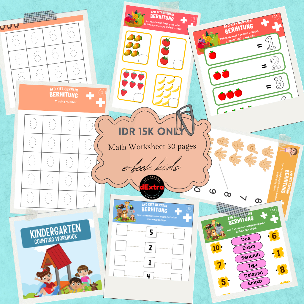 Jual Playground Math Fun: Exciting Activities to Learn Numbers 30 Pages ...