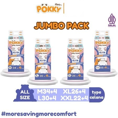 Jual Pokky Baby Diaper Pant / Pampers Bayi Jumbo Pack | Shopee Indonesia