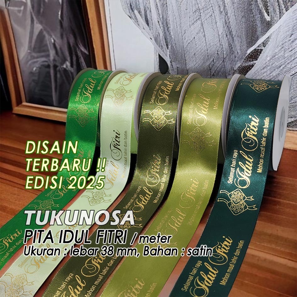 Jual PITA IDUL FITRI 38 MM /METER PITA IDUL FITRI LEBARAN EID MUBARAK ...