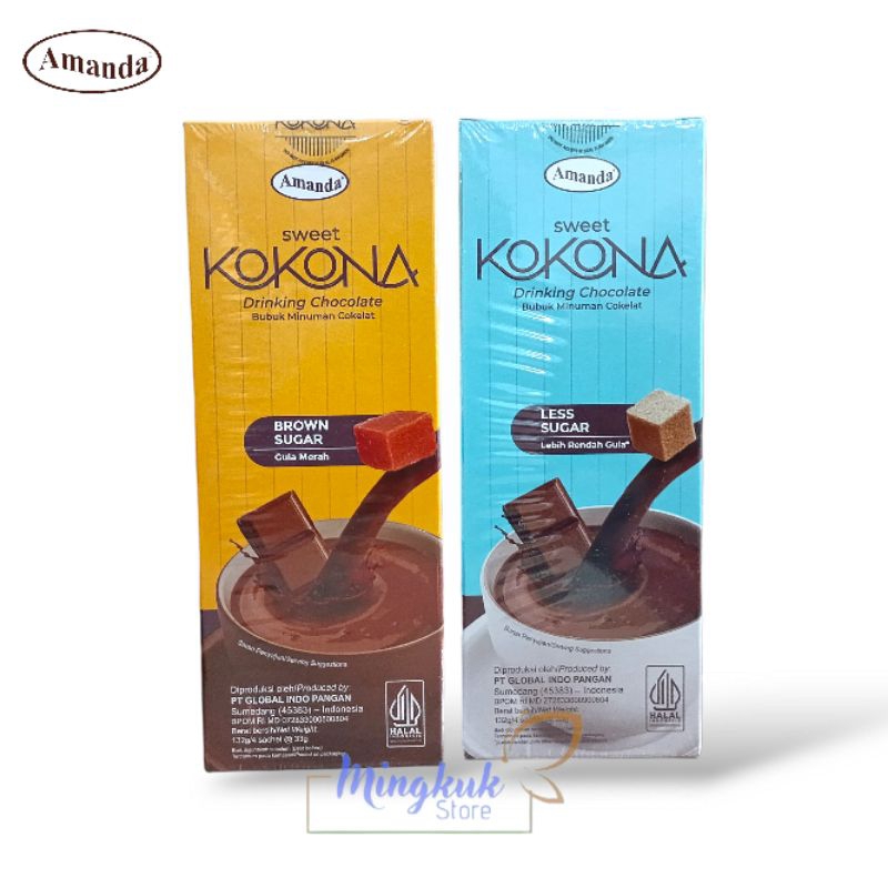 Jual Amanda Kokona 132gr - Kokona Brown Sugar, Less Sugar 132 gr ...